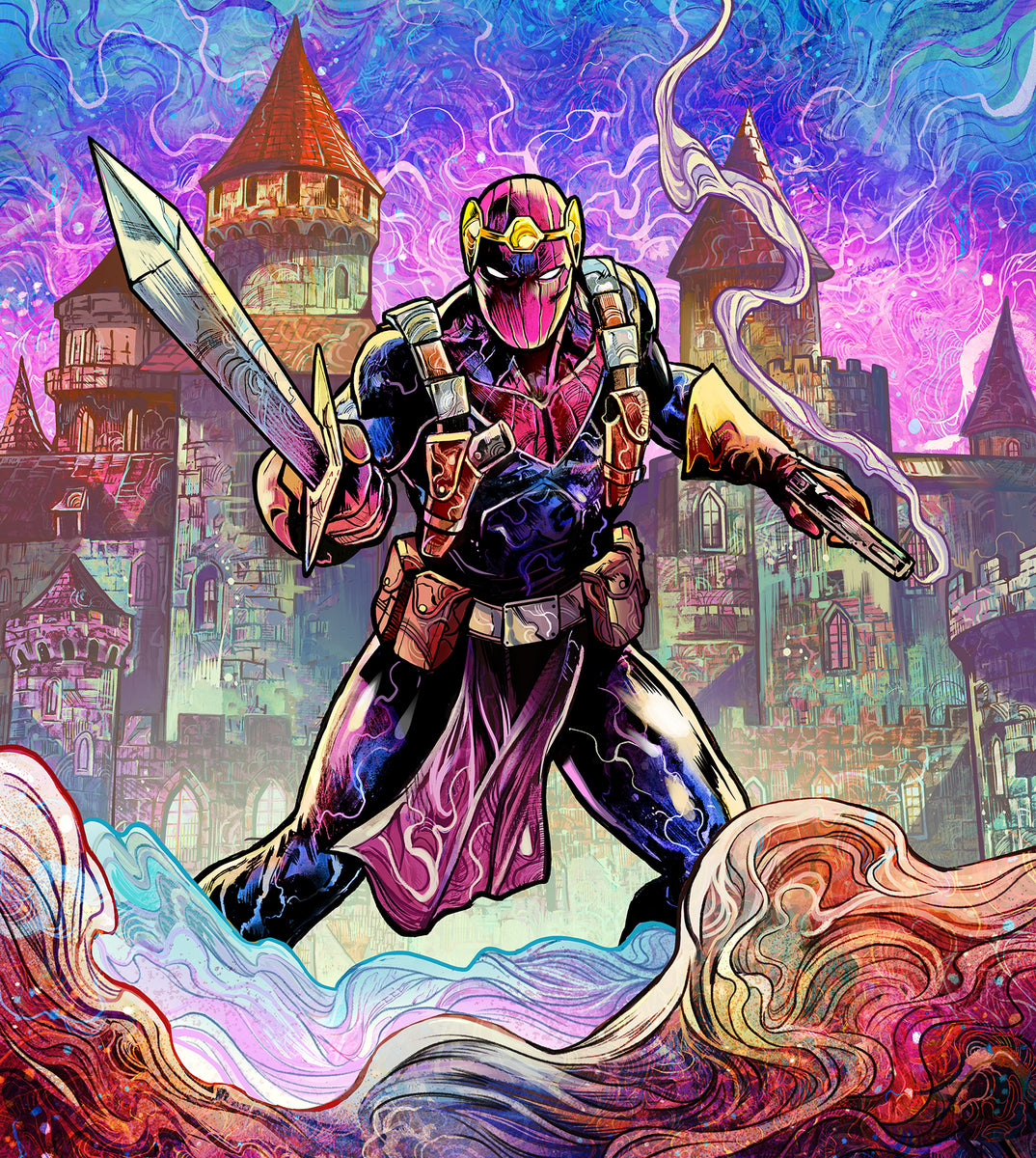 Vincenzo Riccardi Original Art Baron Zemo Marvel SNAP Art – Kirby's Comic Art