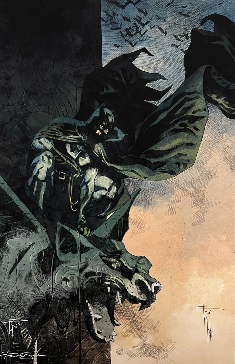 DOUBLE SIGNED Francesco Mobili & Francesco Segala Batman 11x17" Limite – Kirby's Comic Art