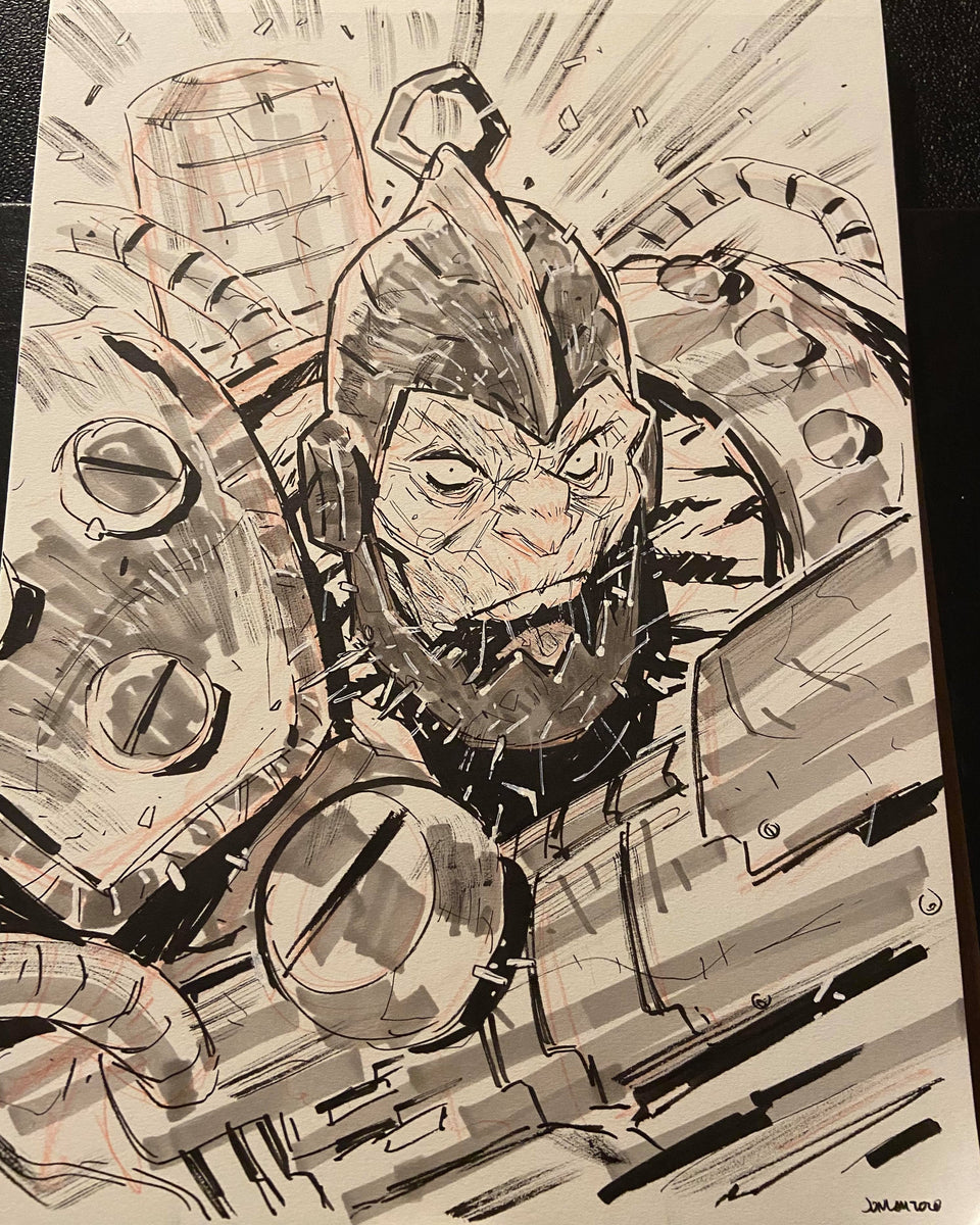 Jon Lam Original Art Lockjaw Illustration – Kirby's Comic Art