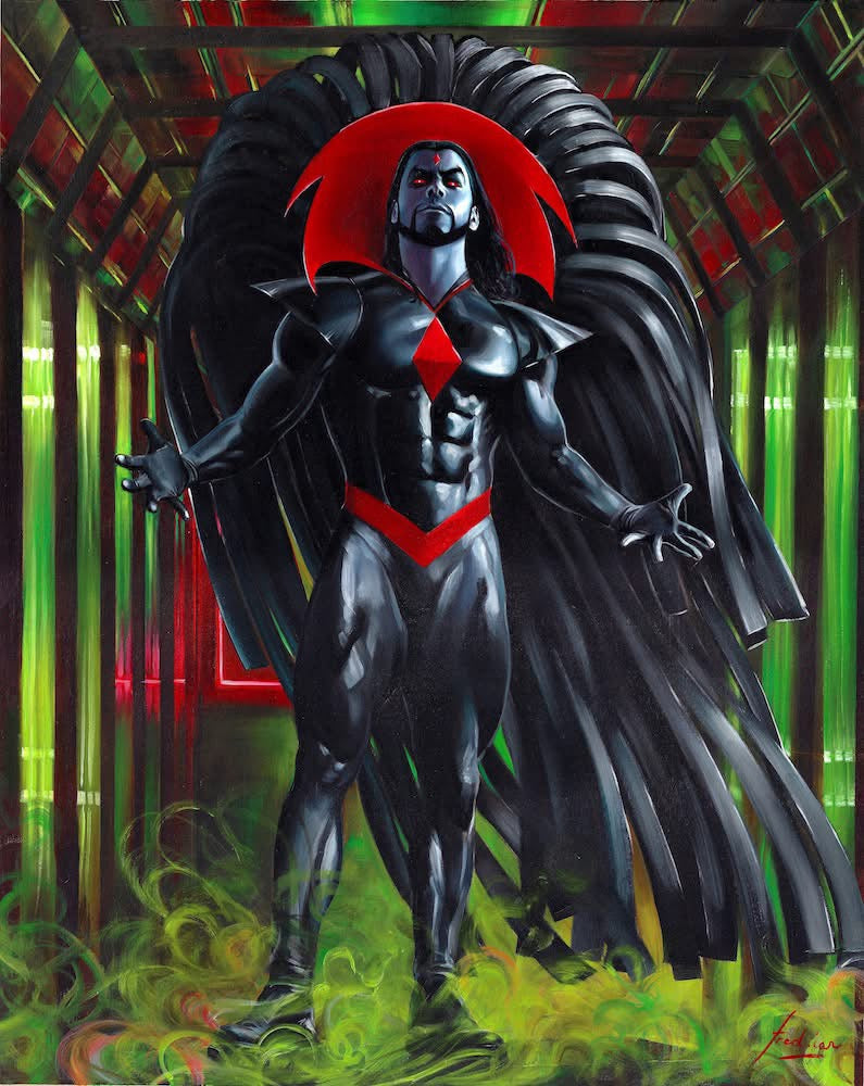 Fred Ian Original Art Mr Sinister Marvel Unbound Upper Deck Trading Ca ...
