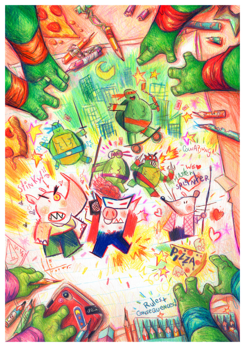 Eduardo Vieira Original Art TMNT Mutant Mayhem Official Film Poster ...