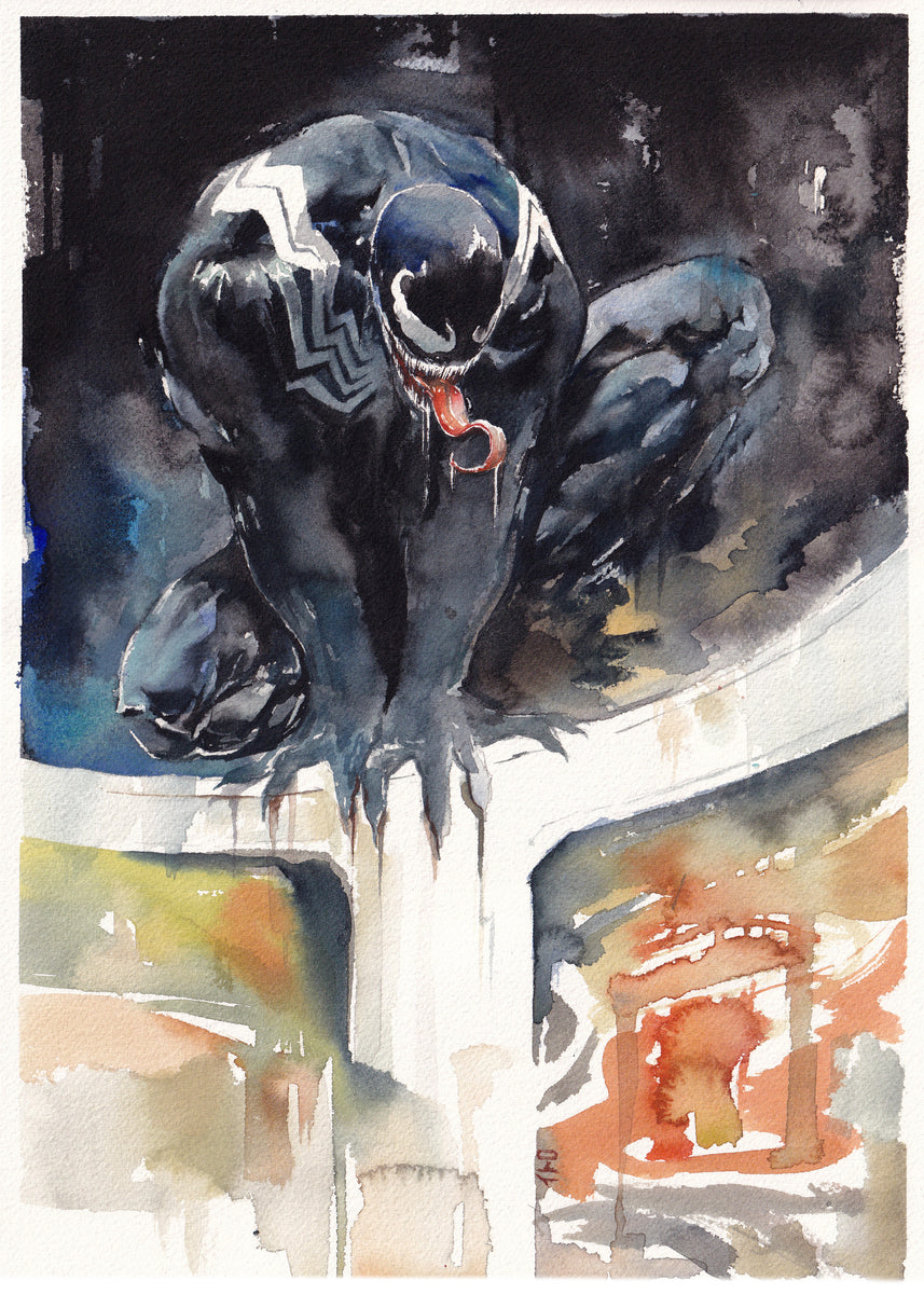 Ito Original Art Venom Illustration – Kirby's Comic Art