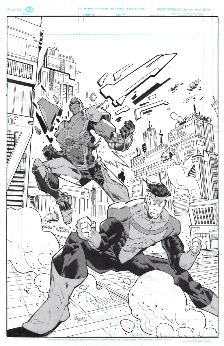 Leo Chiola Original Art Invincible Cover – Kirby's Comic Art