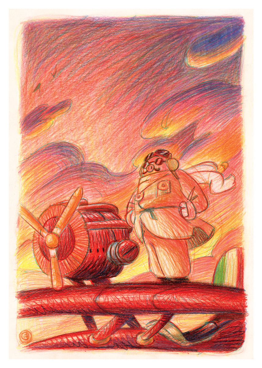 Eduardo Vieira Original Art Studio Ghibli Porco Rosso Illustration ...