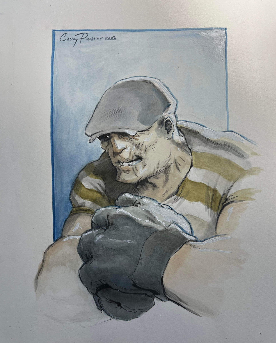 Casey Parsons Original Art Goon Illustration – Kirby's Comic Art