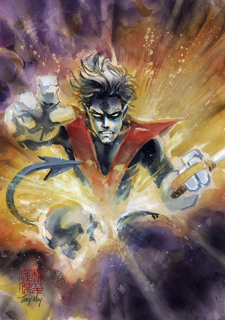 Tony Moy Original Art X-Men Collection: Nightcrawler Illustration ...