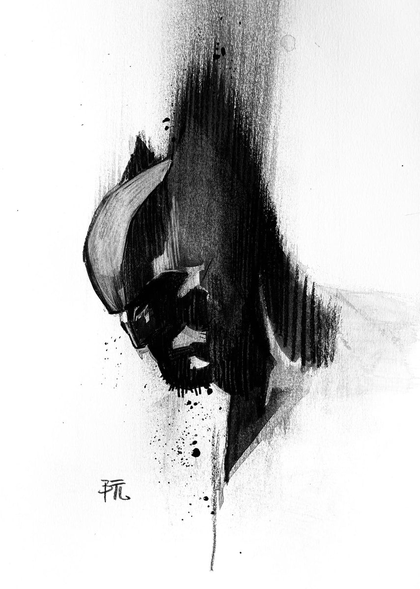 Dike Ruan Original Art Wolverine Illustration – Kirby's Comic Art