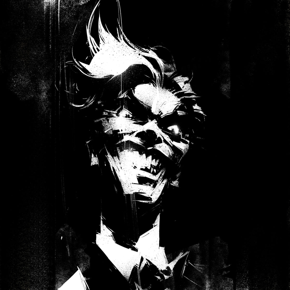 Nick Marinkovich Original Art Joker Illustration – Kirby's Comic Art