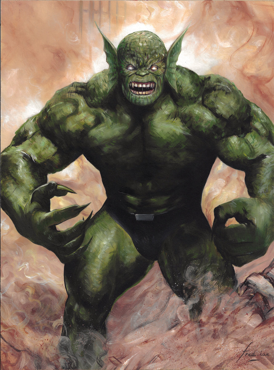 Fred Ian Original Art Abomination Marvel Unbound Upper Deck #63 Tradin ...