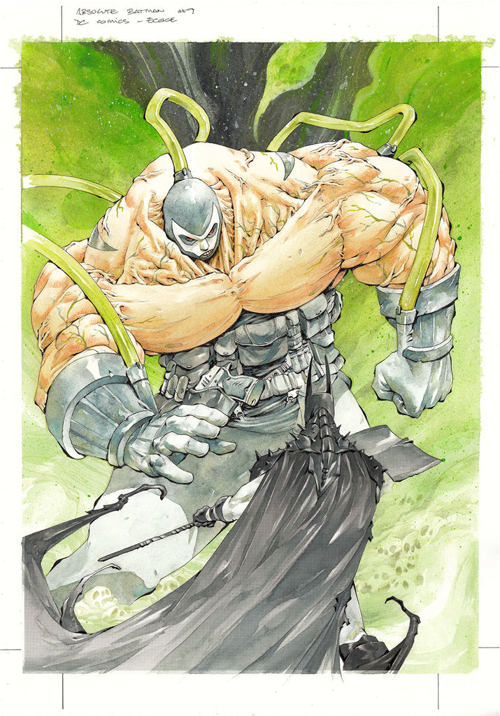 Chuma Hill Original Art Absolute Batman #9 Bane Cover – Kirby's Comic Art