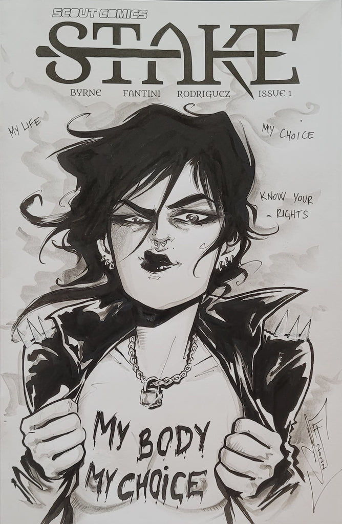 Francesca Fantini Original Art Angel from Stake Blank Cover – Kirby's ...