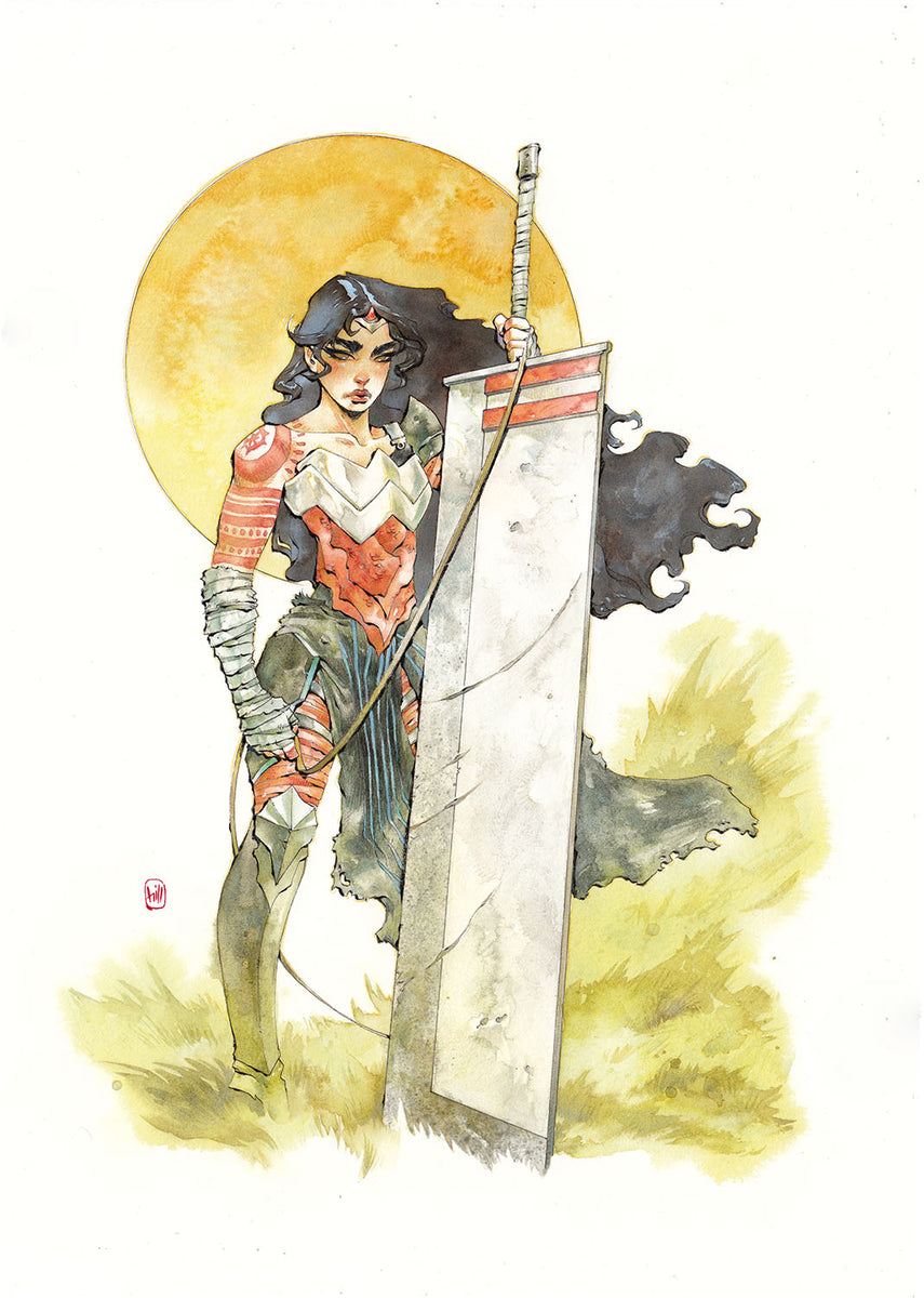 Chuma Hill Original Art Absolute Wonder Woman Illustration – Kirby's ...