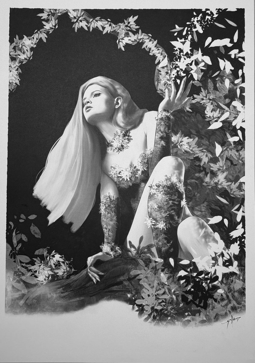 Seth Adams Original Art Poison Ivy Illustration – Kirby's Comic Art