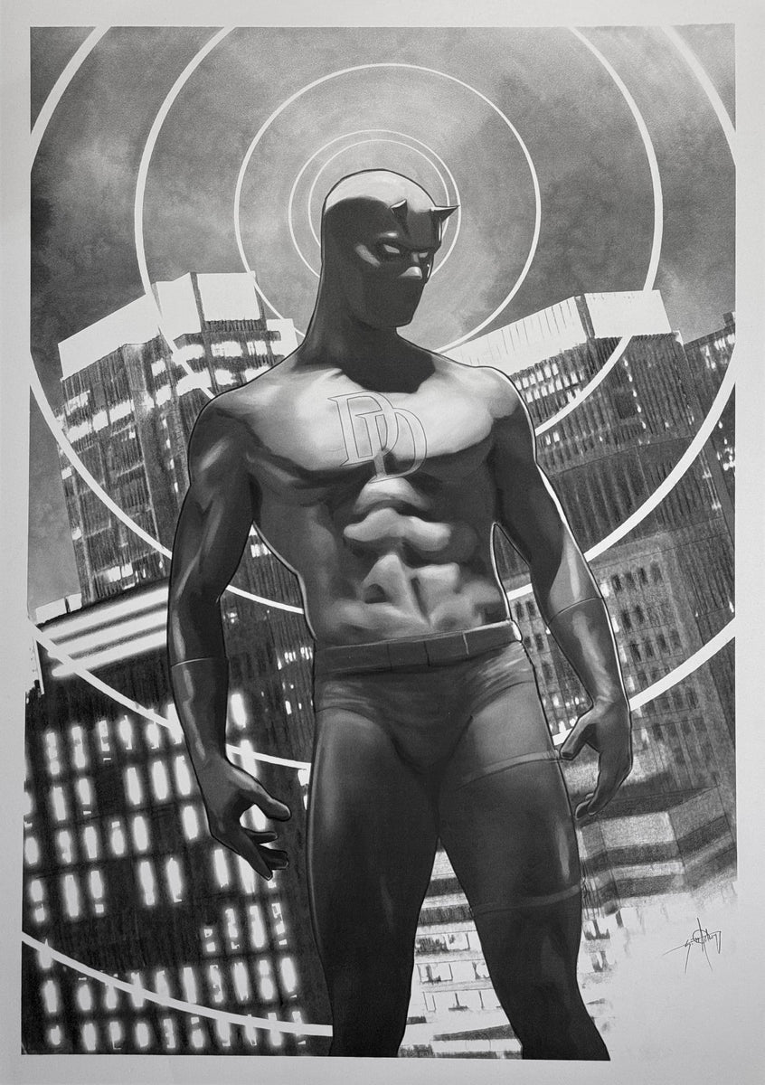 Seth Adams Original Art Daredevil Illustration – Kirby's Comic Art