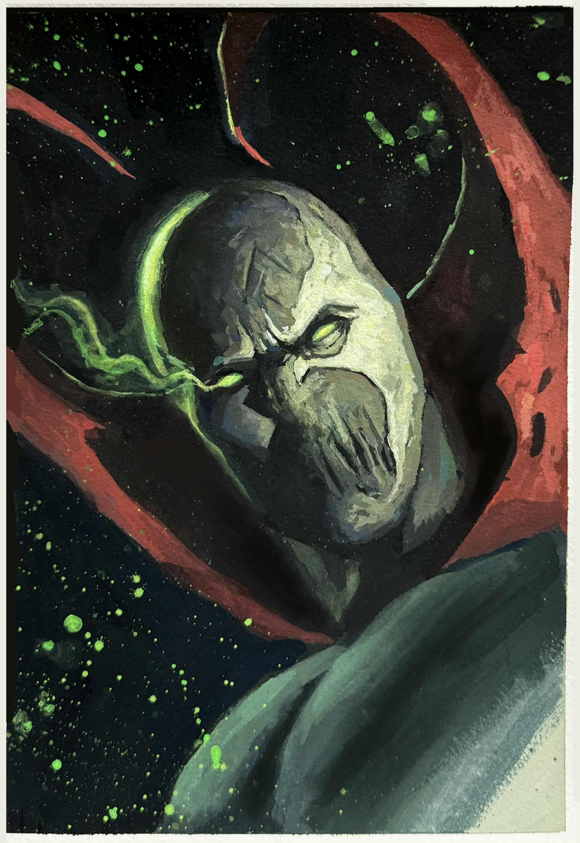 Aaron Bartling Original Art Spawn Illustration – Kirby's Comic Art
