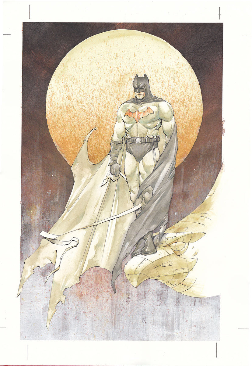 Chuma Hill Original Art Batman Illustration – Kirby's Comic Art