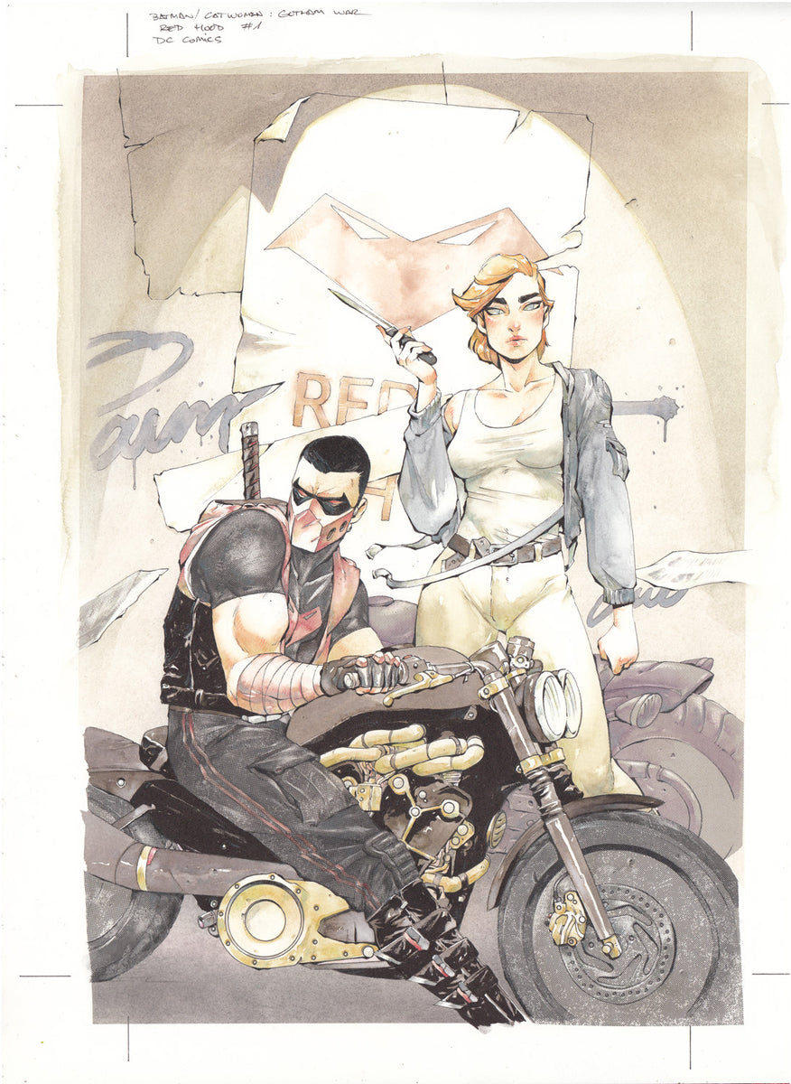 Chuma Hill Original Art Batman/Catwoman: The Gotham War: Red Hood #1 C ...
