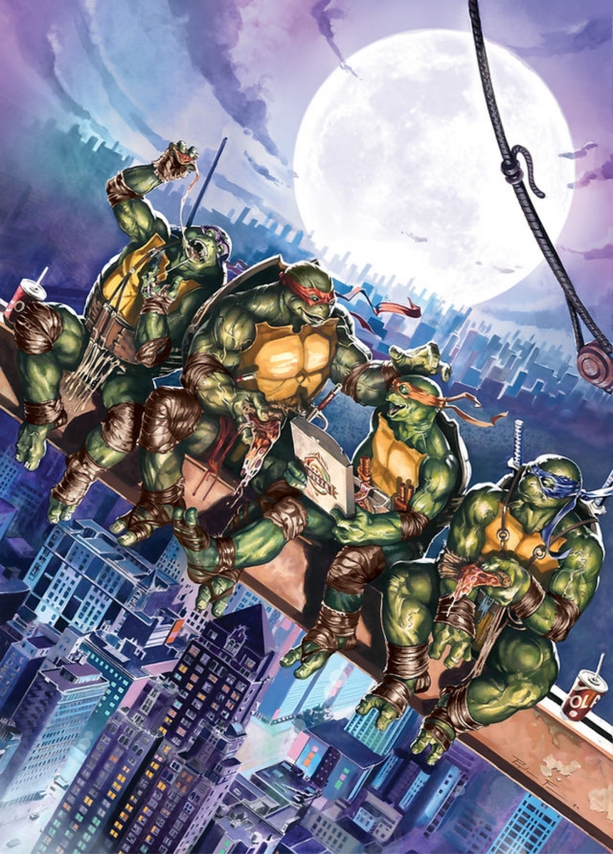 Pasquale Ferrara Original Art TMNT Alpha #1 Cover – Kirby's Comic Art