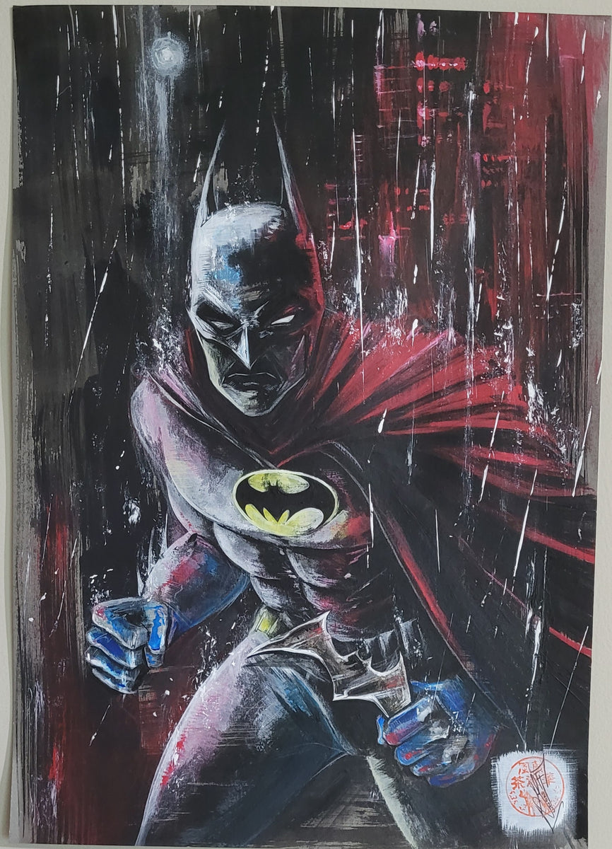 Francesca Fantini Original Art Batman Illustration – Kirby's Comic Art