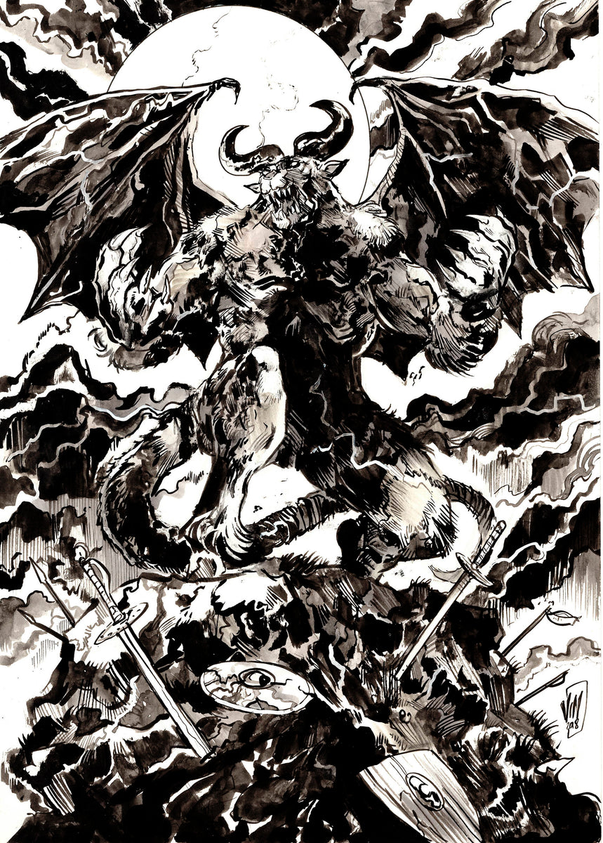 Vincenzo Riccardi Original Art Zodd Berserk Illustration – Kirby's ...