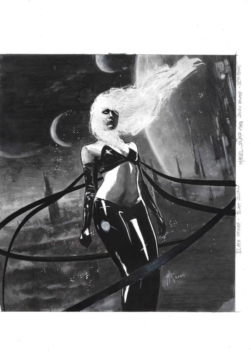 Seth Adams Original Art Marvel SNAP Black Swan – Kirby's Comic Art