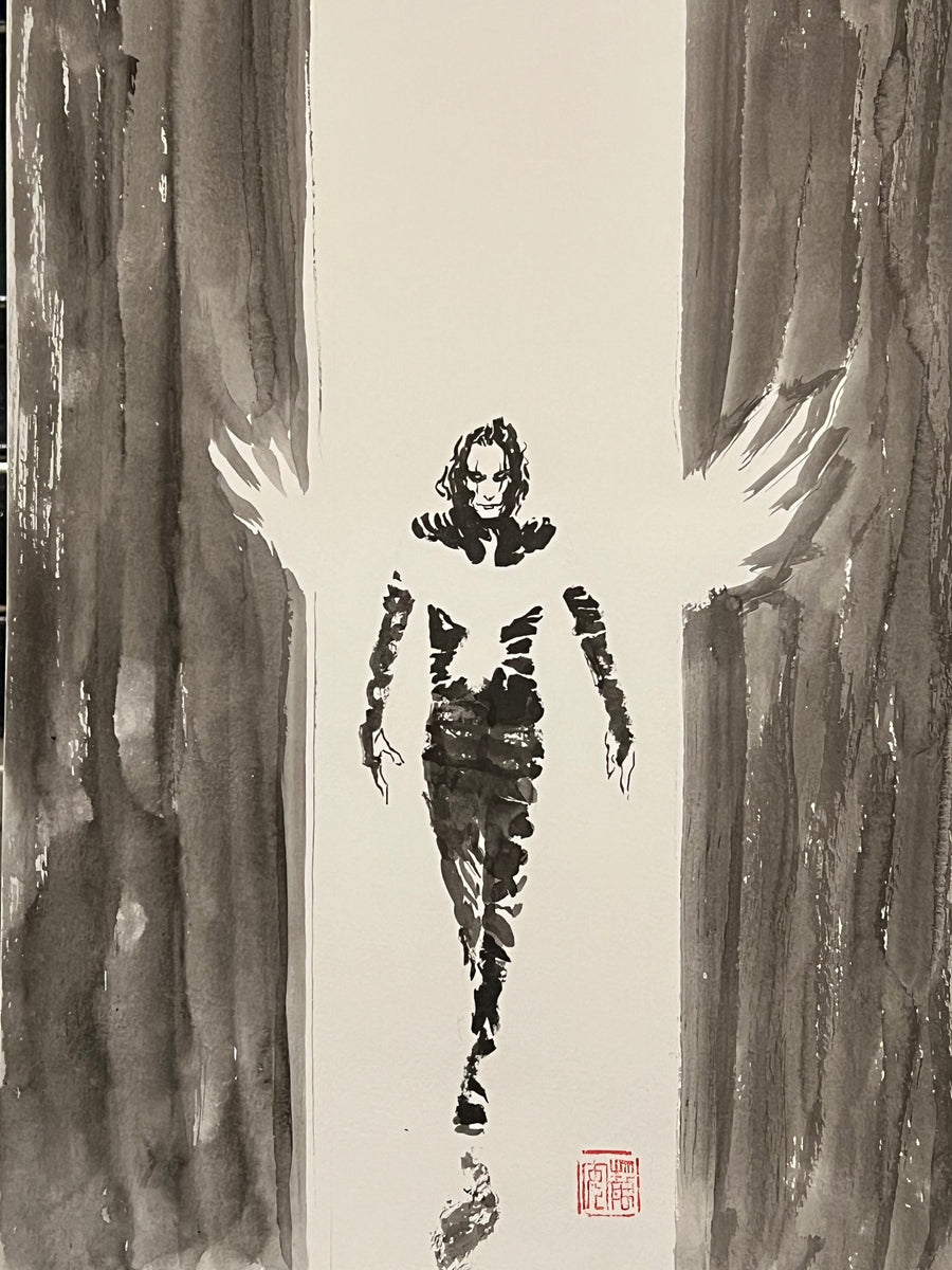 David Mack Original Art The Crow, in Memory of Brandon Lee Tribute 2 2 ...