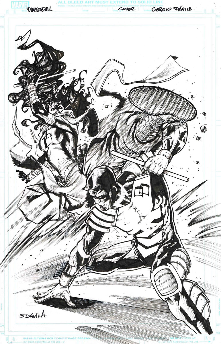 Sergio Davila Original Art Daredevil #21 Cover – Kirby's Comic Art