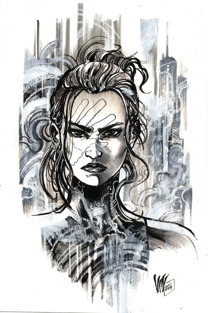 Vincenzo Riccardi Original Art Echo A4 Illustration – Kirby's Comic Art