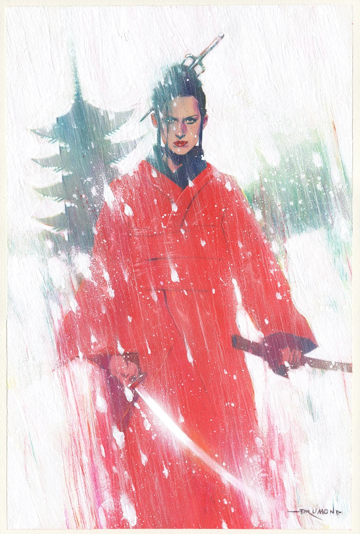 Ricardo Drumond Original Art Elektra Japan Illustration – Kirby's Comic Art