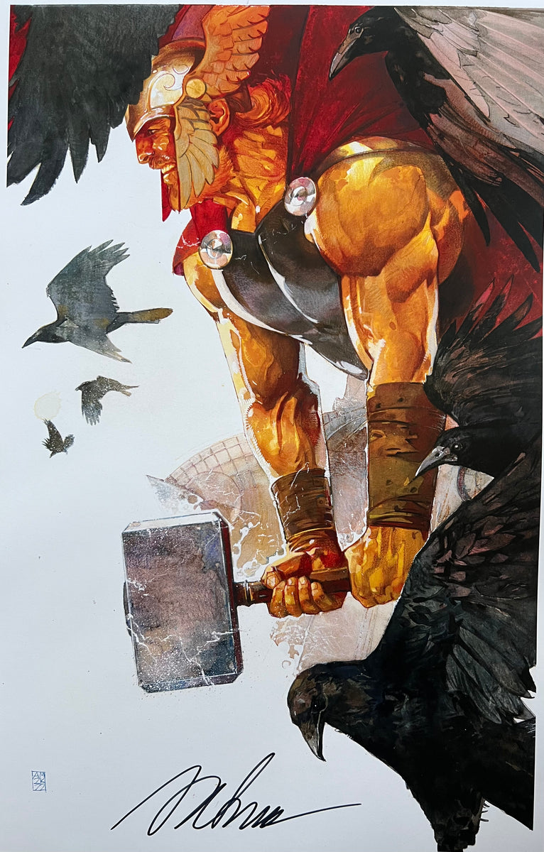 SIGNED Thor Print by Alex Maleev – Kirby's Comic Art