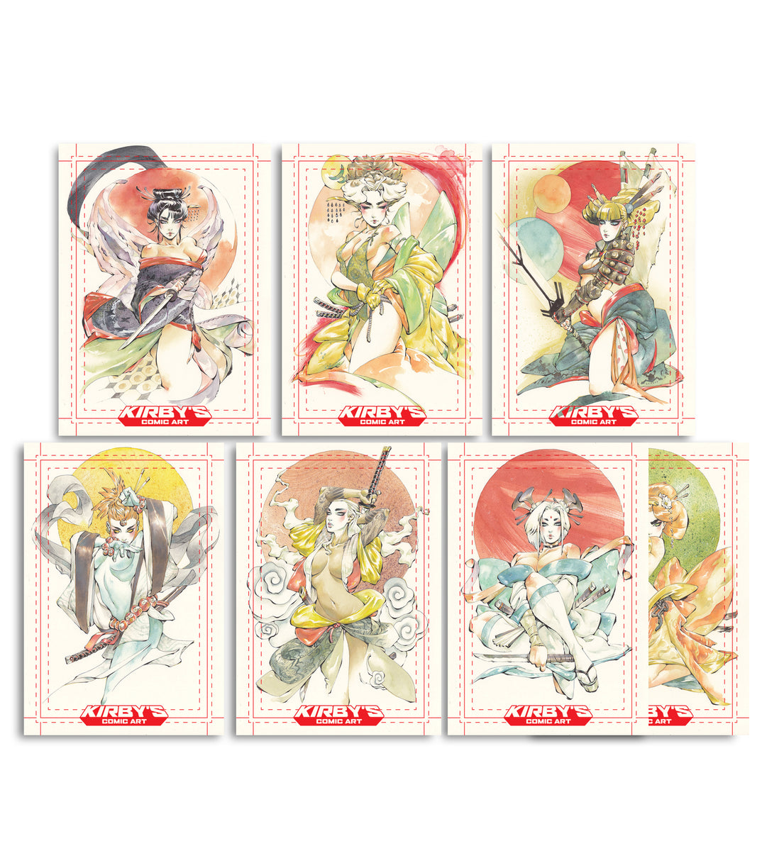 KCA Team Trading Card Style Set: 'X-Men Geisha' Set by Chuma Hill Pre ...