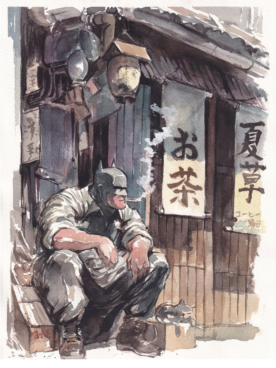 Ito Original Art Batman Japan Illustration – Kirby's Comic Art