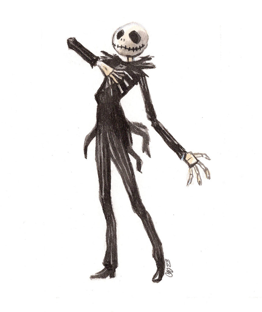 Guillaume Martinez Original Art Jack Skellington NBC Unlucky 13 Minis ...