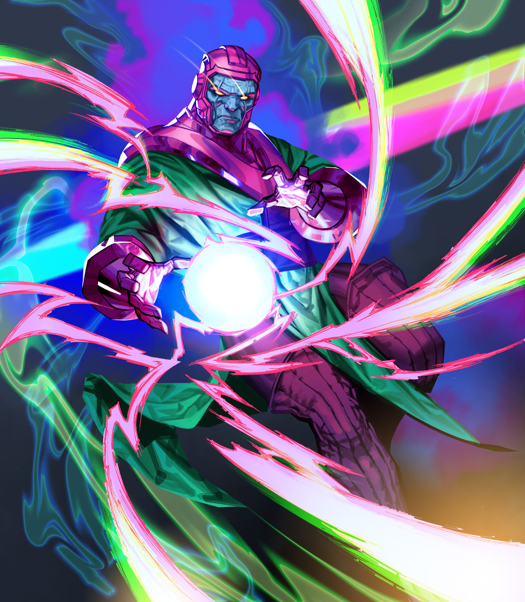 Michal Ivan Original Art Kang the Conqueror Marvel SNAP Inked Art ...