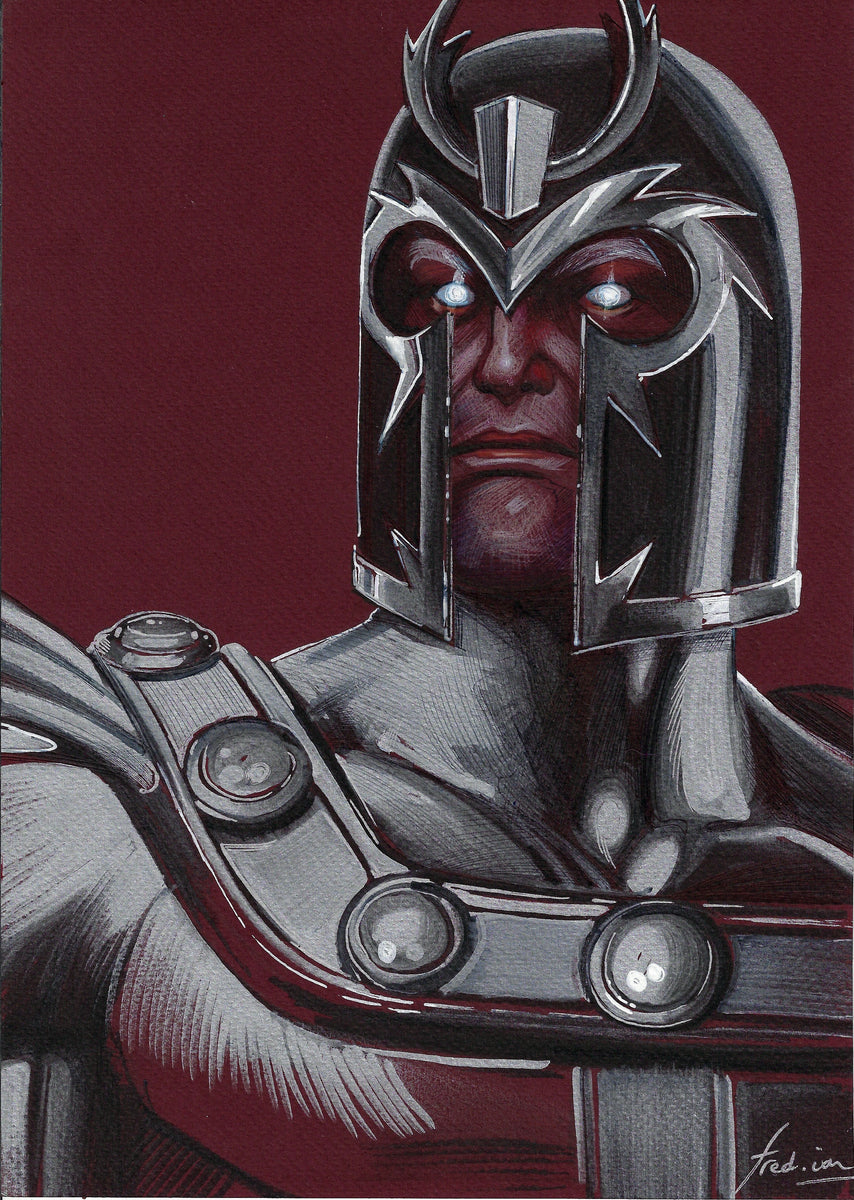 NYCC @ HOME SPECIAL DROP Fred Ian Original Art Magneto Illustration ...