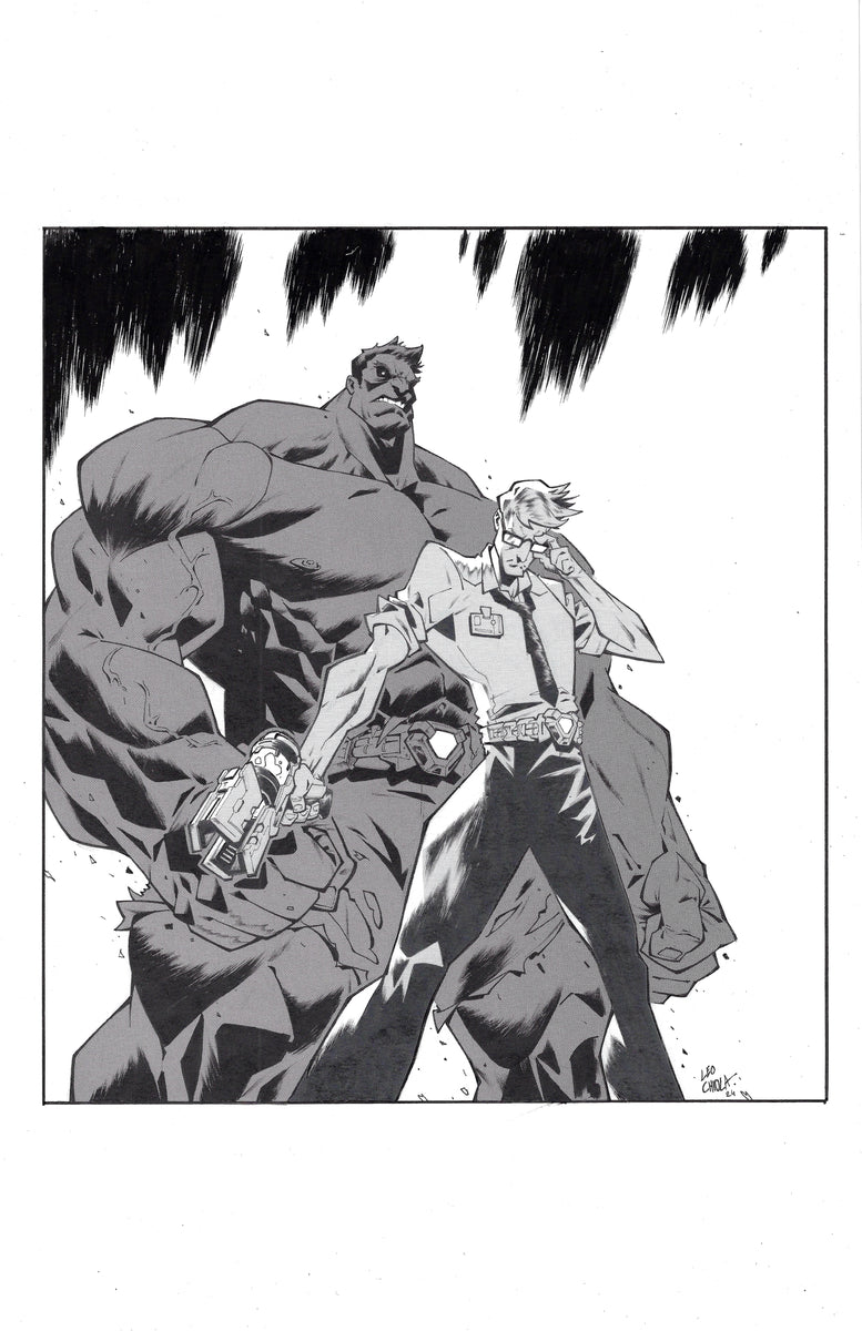 Leo Chiola Original Art Hulk / Bruce Banner Marvel SNAP Inked Art ...