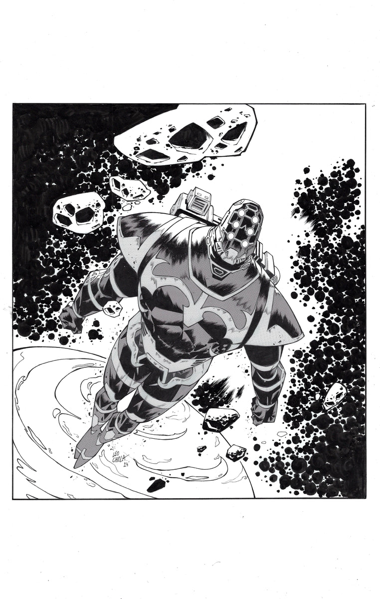 Leo Chiola Original Art Eson Marvel SNAP Inked Art – Kirby's Comic Art