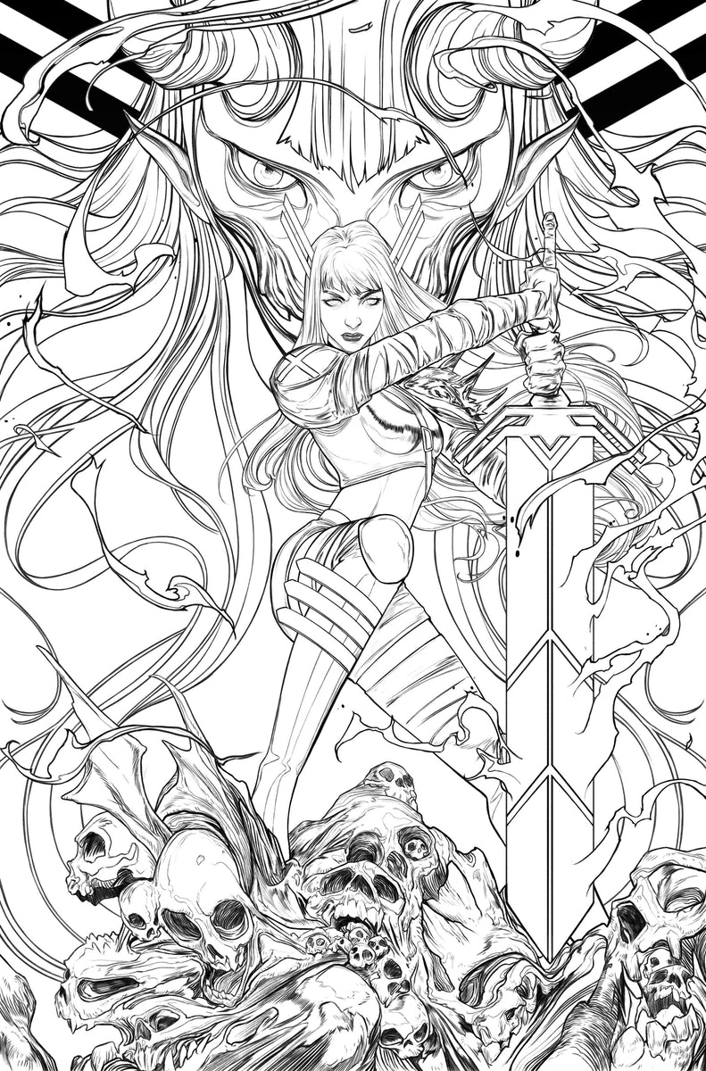 Nimit Malavia Original Art Magik #3 Cover – Kirby's Comic Art