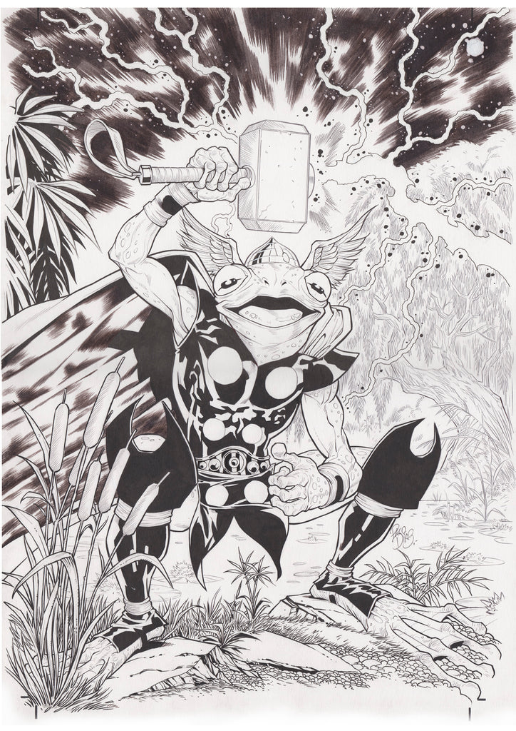 Paco Diaz Original Art Thor #364 Homage Variant Cover – Kirby's Comic Art