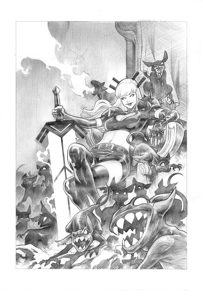 Emilio Laiso Original Art Magik Pencil Illustration – Kirby's Comic Art Emilio Laiso Original Art Magik Pencil Illustration – Kirby's Comic Art