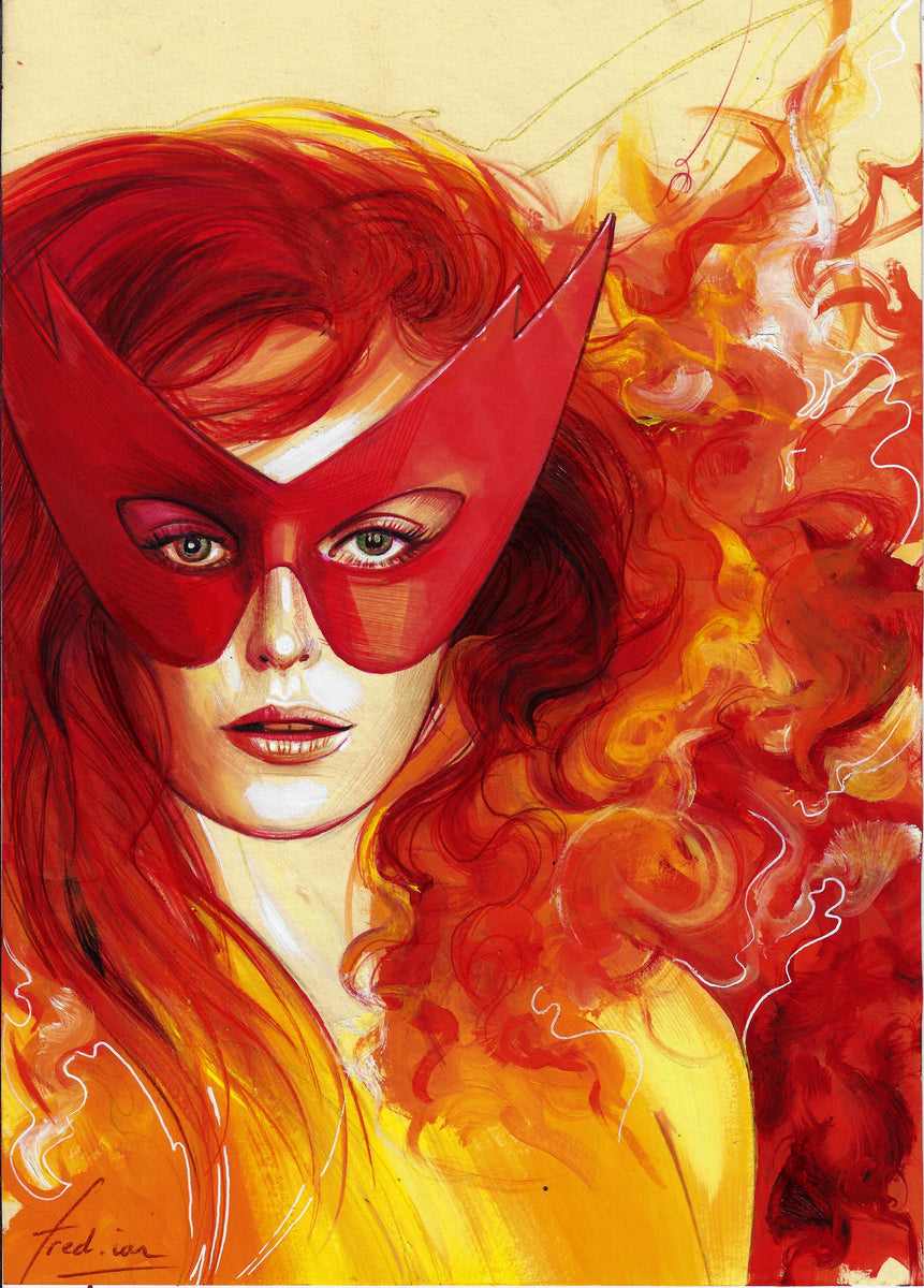 NYCC @ HOME SPECIAL DROP Fred Ian Original Art Firestar Illustration ...