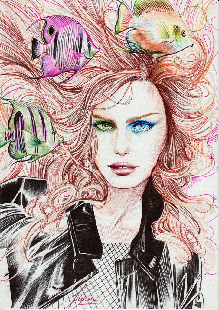 Fred Ian Original Art Delirium Sandman Illustration – Kirby's Comic Art