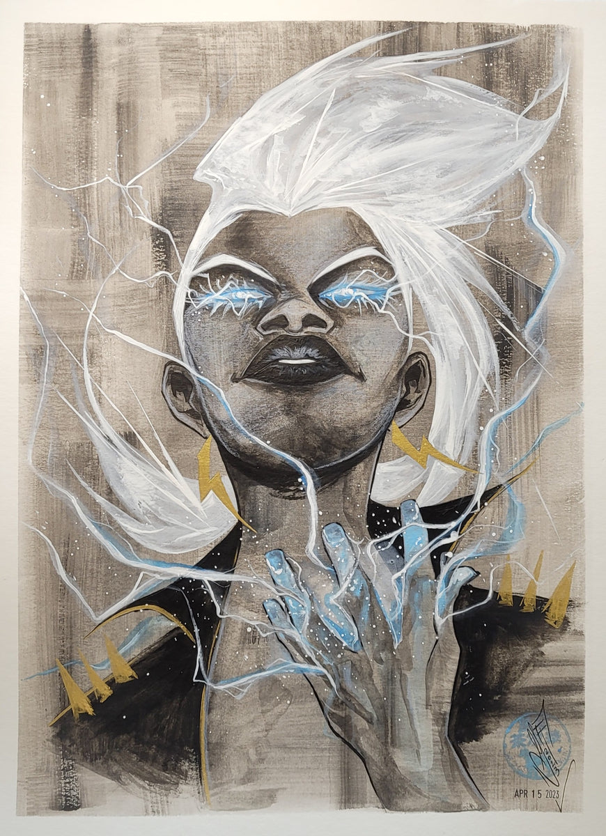 Francesca Fantini Original Art Storm Illustration – Kirby's Comic Art