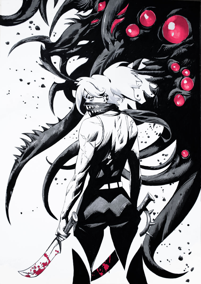 Yona Saura Original Art Erica Slaughter Illustration – Kirby's Comic Art