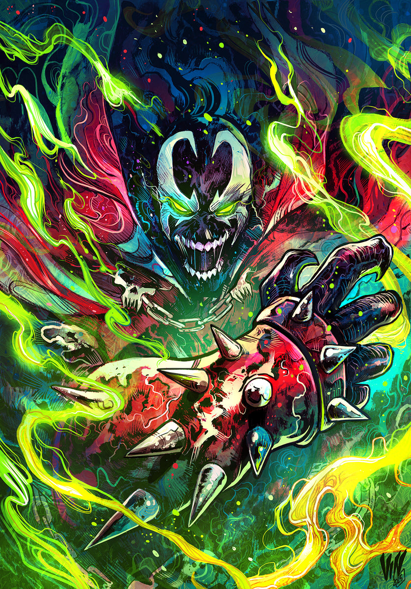 Vincenzo Riccardi Original Art Spawn Illustration – Kirby's Comic Art