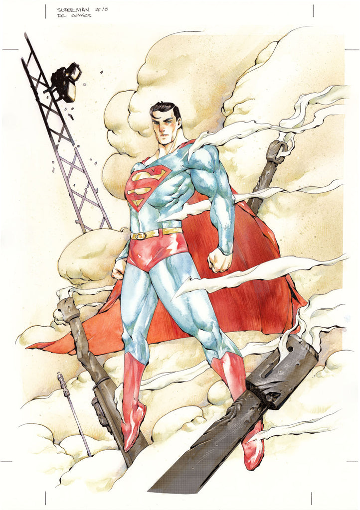 Chuma Hill Original Art Superman #11 Cover – Kirby's Comic Art