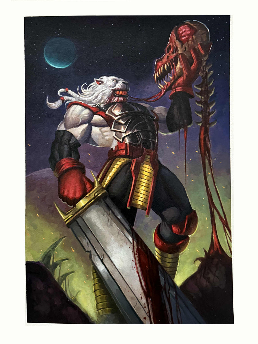 Aaron Bartling Original Art Battle Beast #5 Cover – Kirby's Comic Art