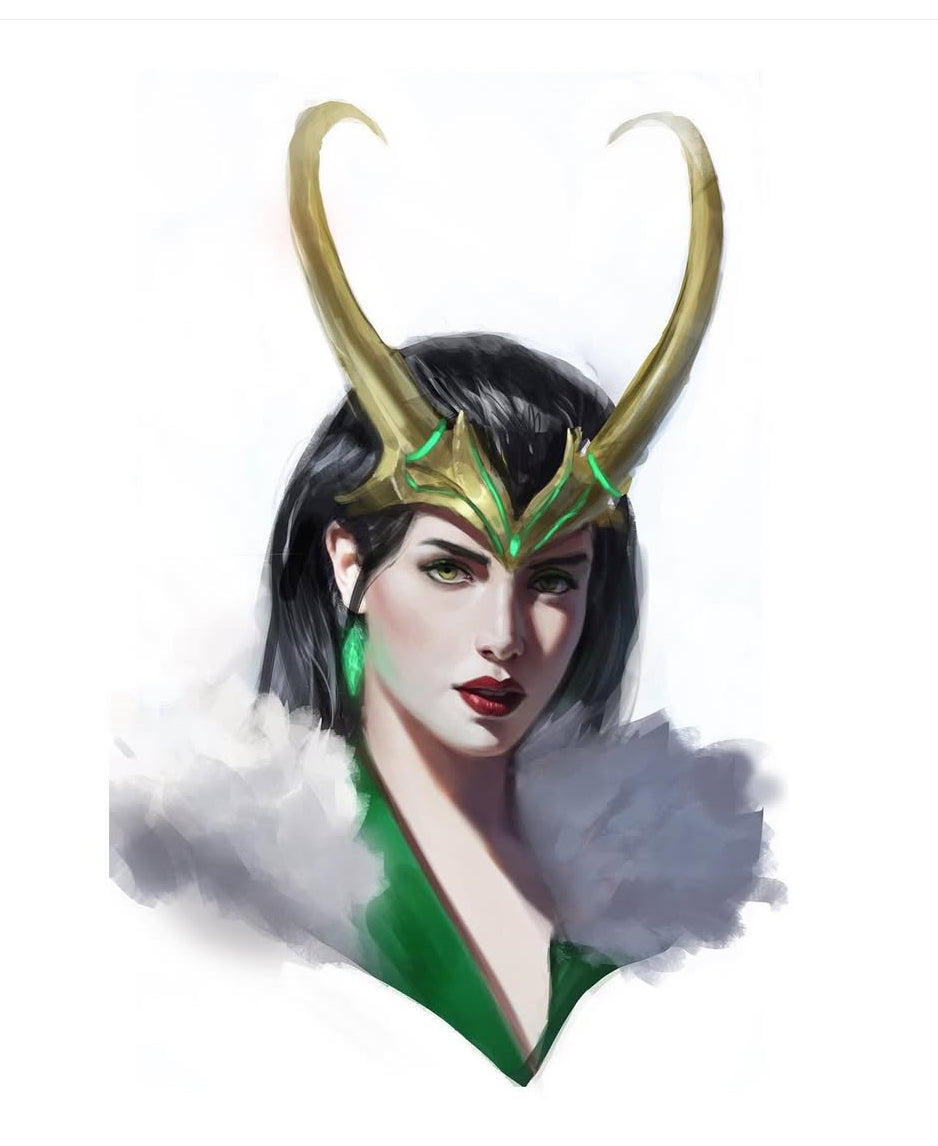 Aaron Bartling Original Art Lady Loki 9x12" Illustration – Kirby's ...