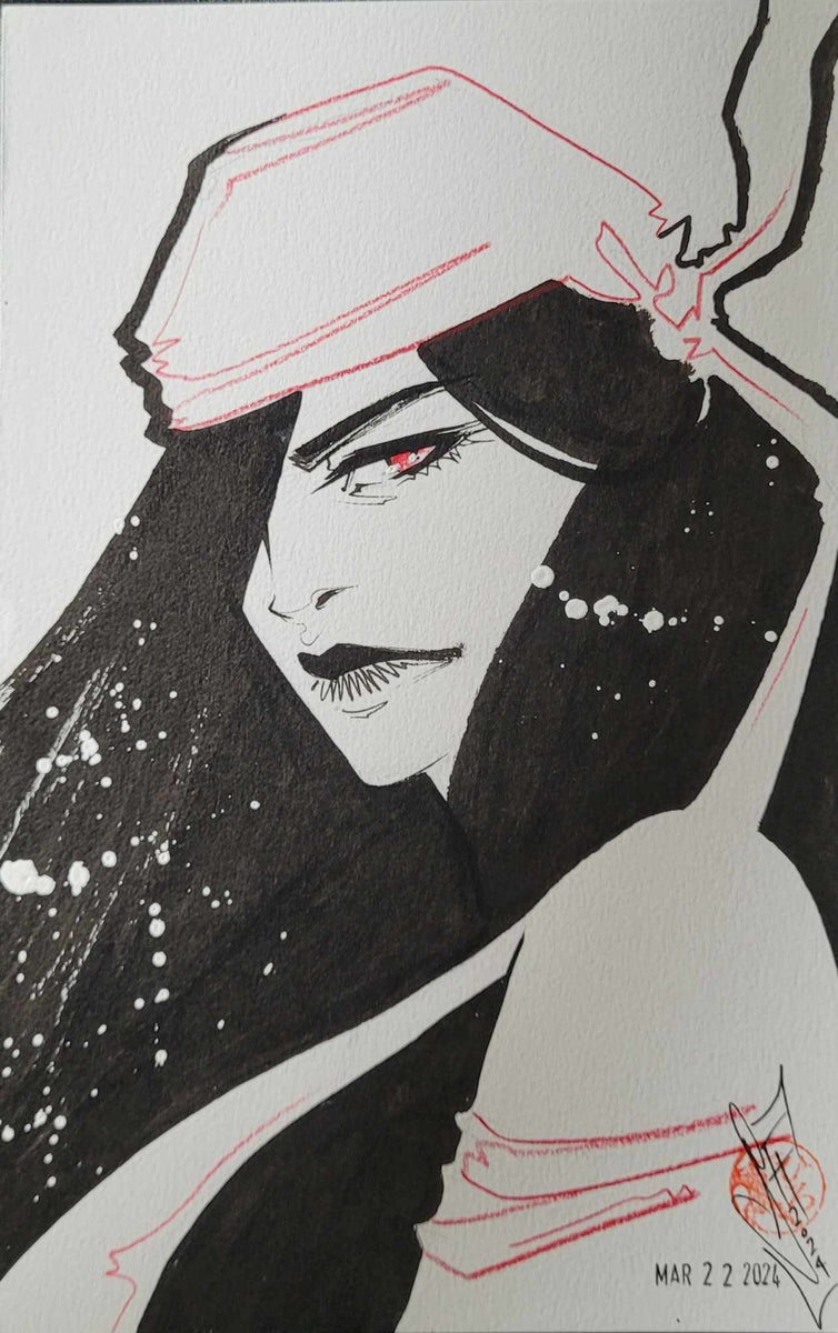 Francesca Fantini Original Art Elektra 5.5x8.5" Illustration – Kirby's ...