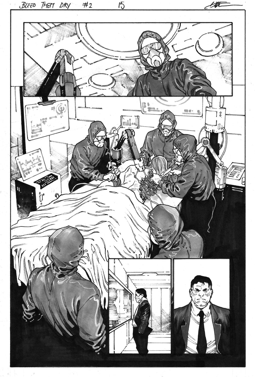 Dike Ruan Original Art Bleed Them Dry #2 Page 15 – Kirby's Comic Art